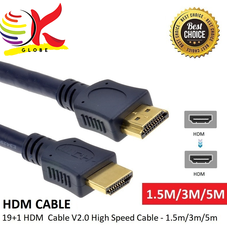 19+1 HDMI CABLE V2.0 / HDMI CABLE V2.1 HIGH SPEED HIGH QUALITY 3D FULL ...