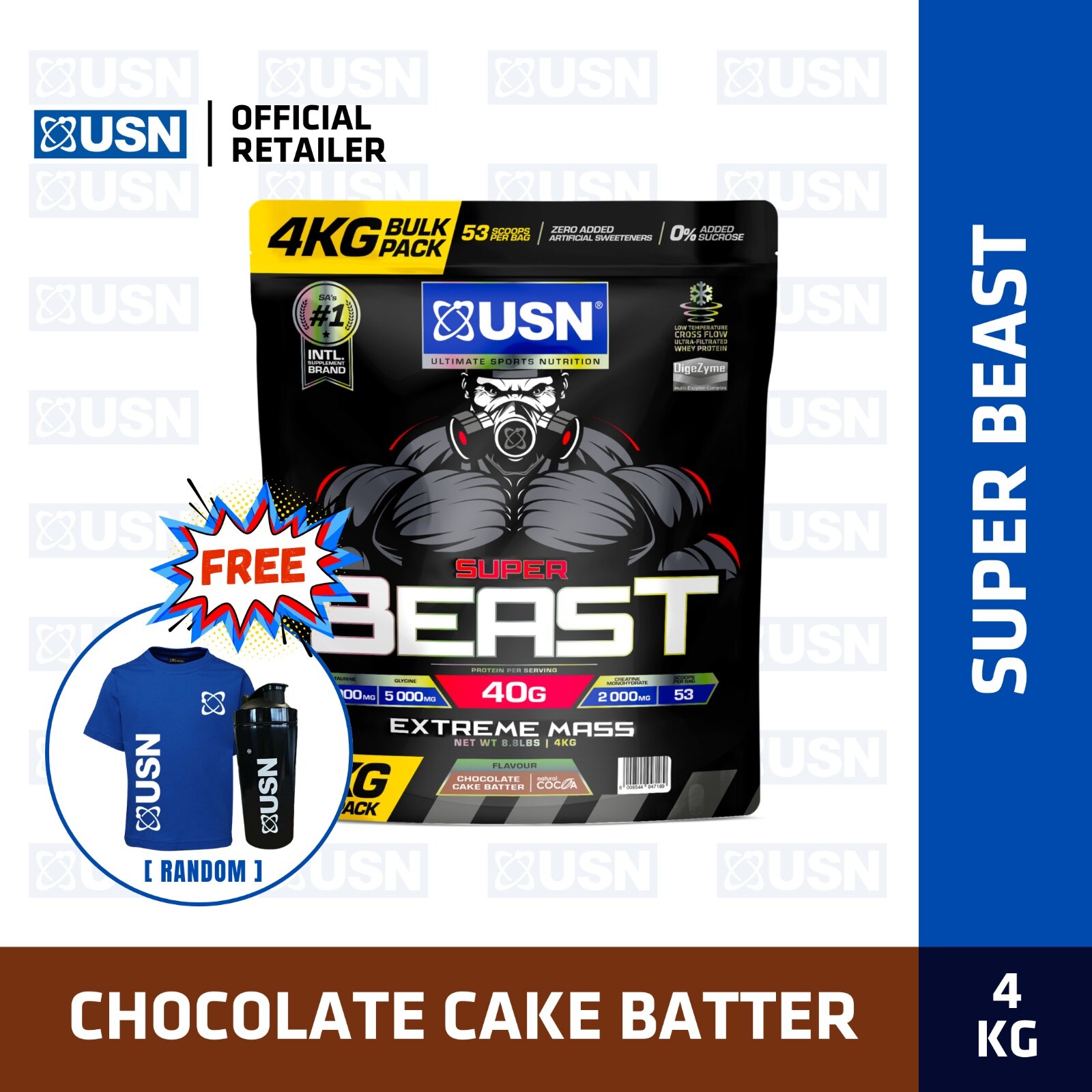 USN Super Grow Beast Extreme Mass Gainer | Lazada