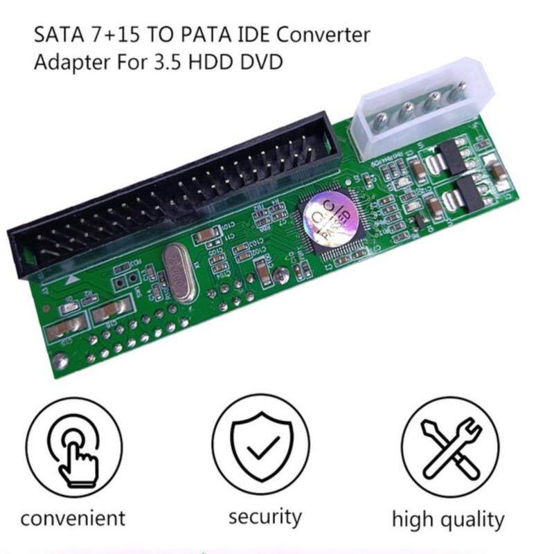 HT อะแดปเตอร์แปลง SATA เป็น Pata IDE Plug & Play 7 + 15 Pin 3.5/2.5 ...