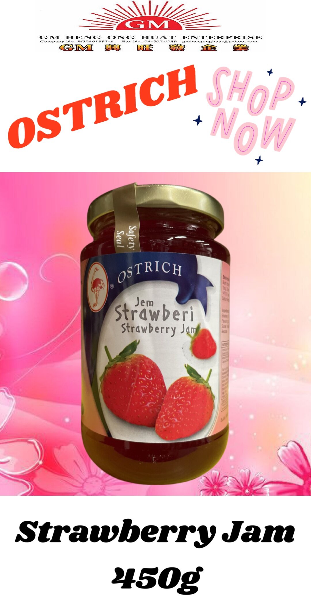 OSTRICH Premium (Halal) Jam 450g | Lazada
