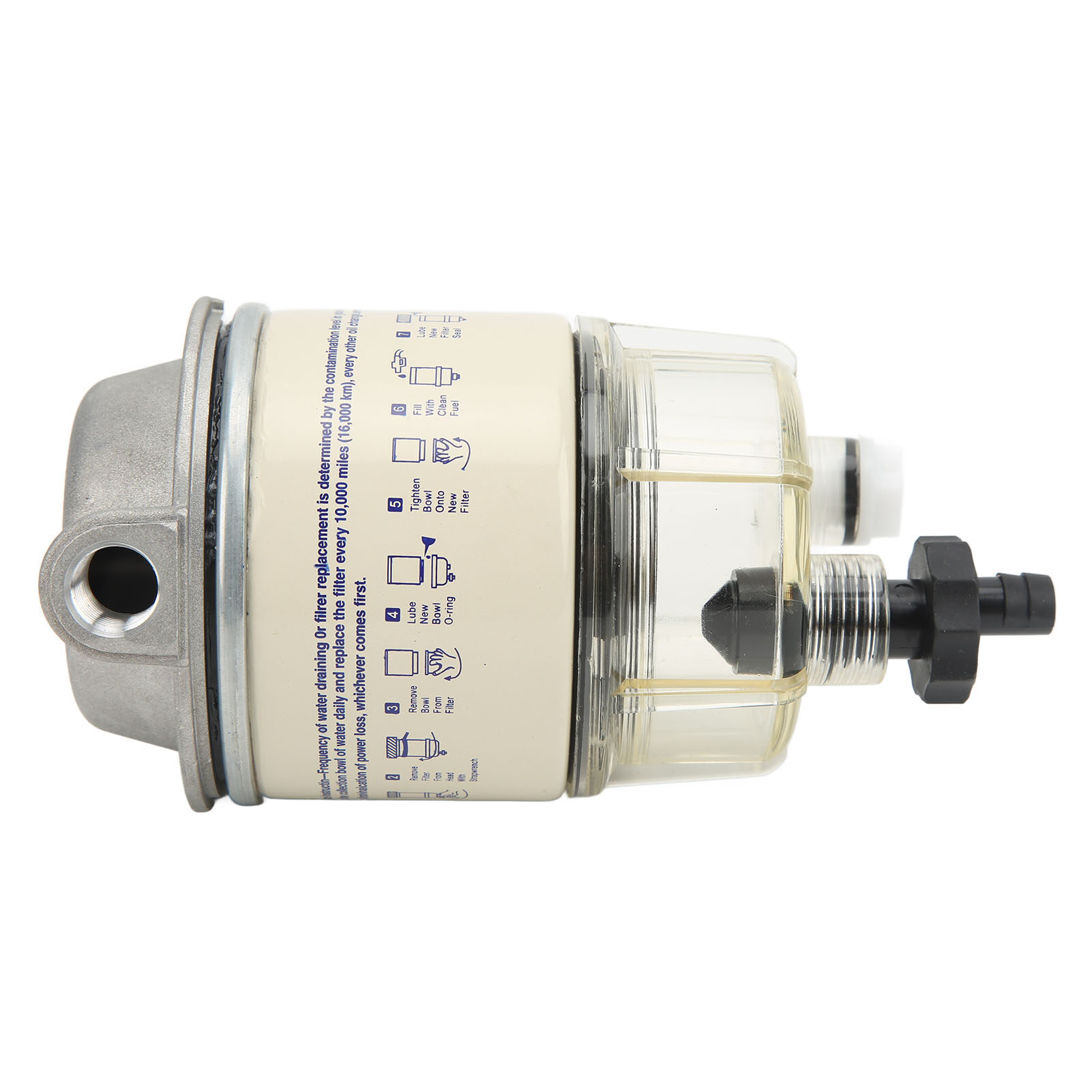 Boat Fuel Filter, Reusable Marine Fuel Water Separator R12T for ...