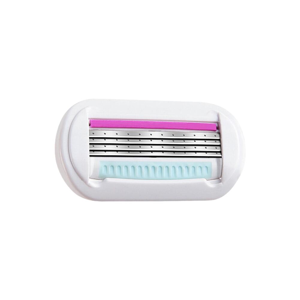 1Pcs Women Skin Razor For Shaving Blades Safety With 4pcs Replaceable ...