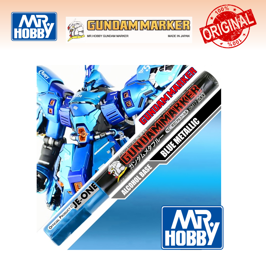 Mr. Hobby Gundam Marker Color Paint Gundam Marker Blue Metallic GM17 | Lazada