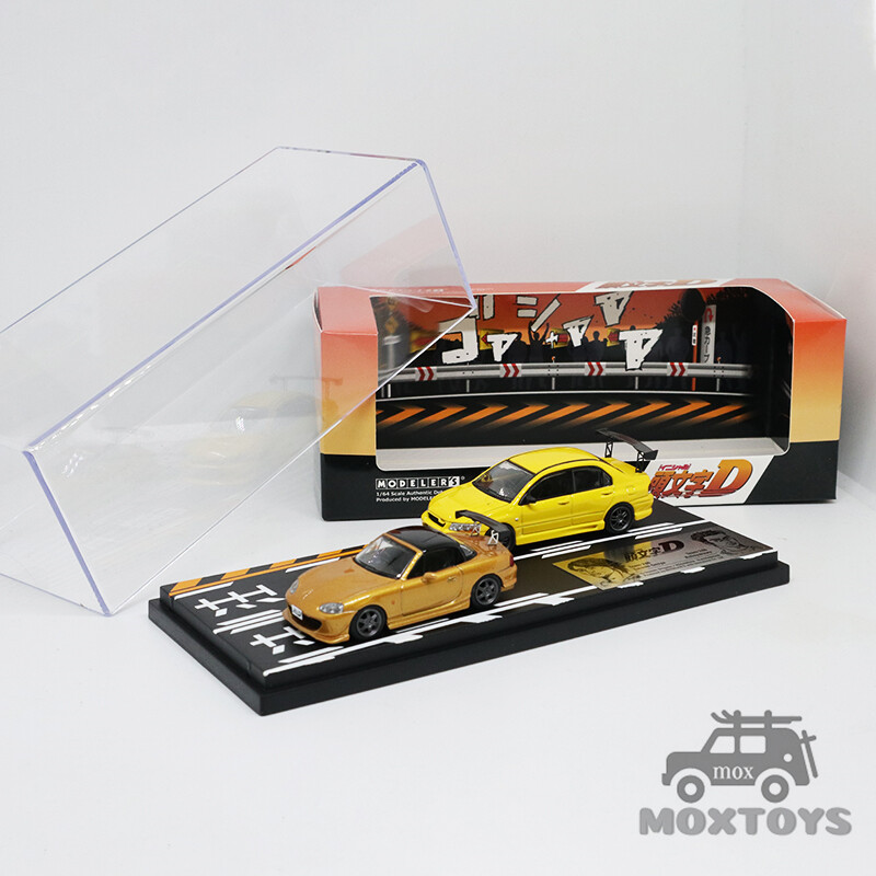 Modeler 'S 1:64 INITIAL D PROJECT D TWO-CAR SET Roadster & EVO7 Yellow ...