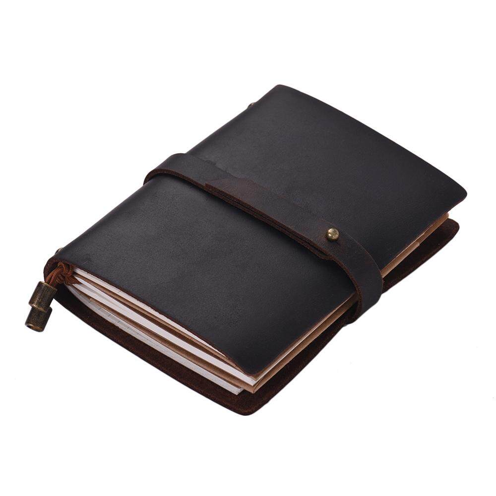 Portable Travel Journal Diary Leather Writing Notebook Refillable Lined ...