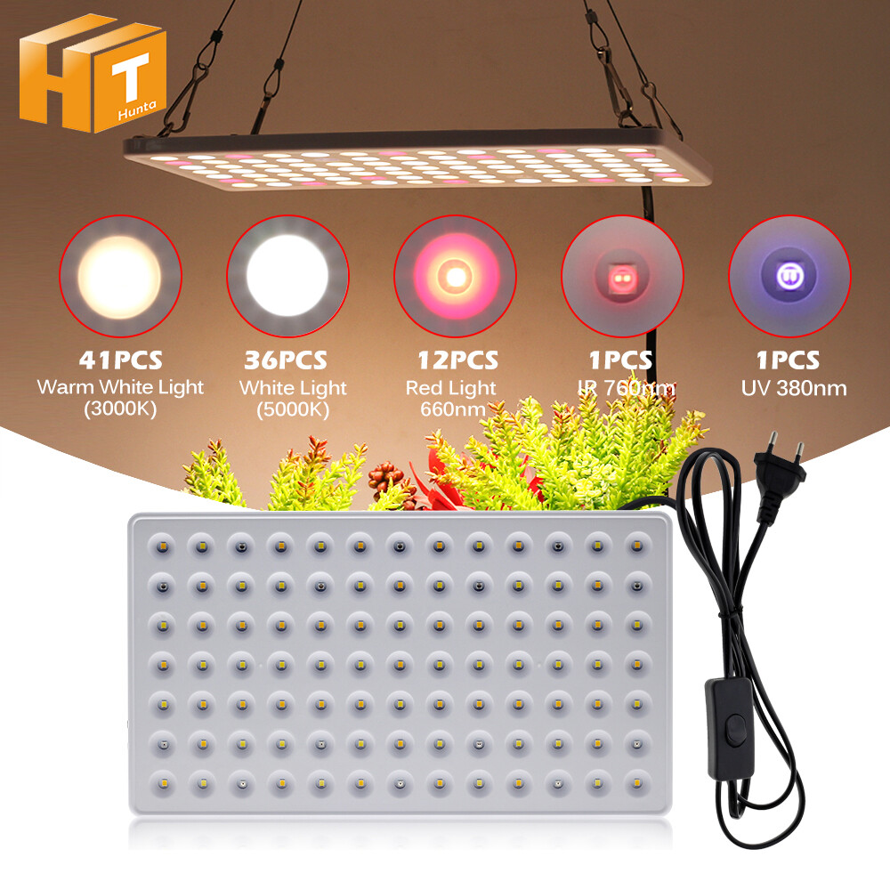 LED Grow Light 600W Samsung LM281B Diode Full Spectrum ปลูกโคมไฟ UV IR ...