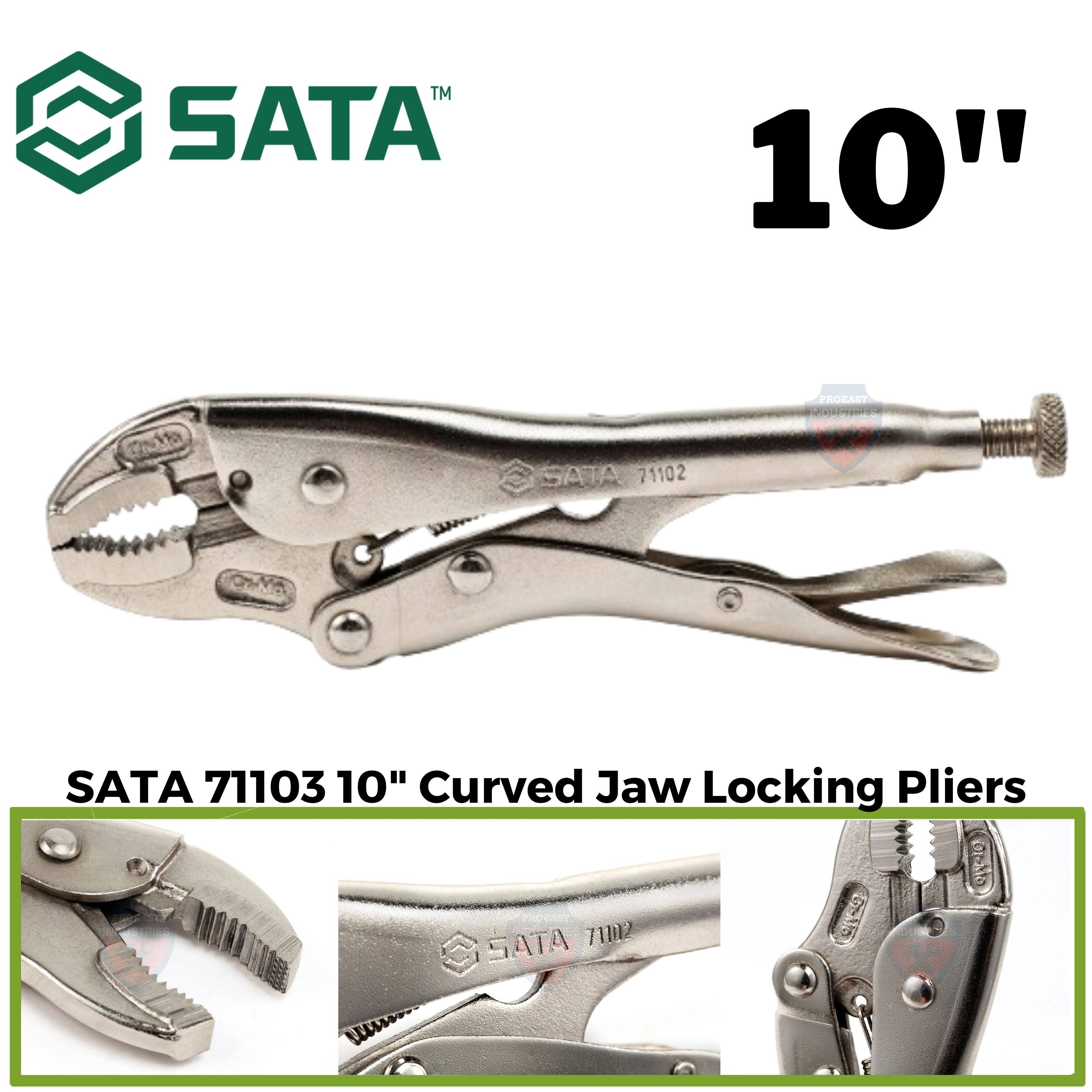 SATA 71103 10" Curved Jaw Locking Pliers | Lazada