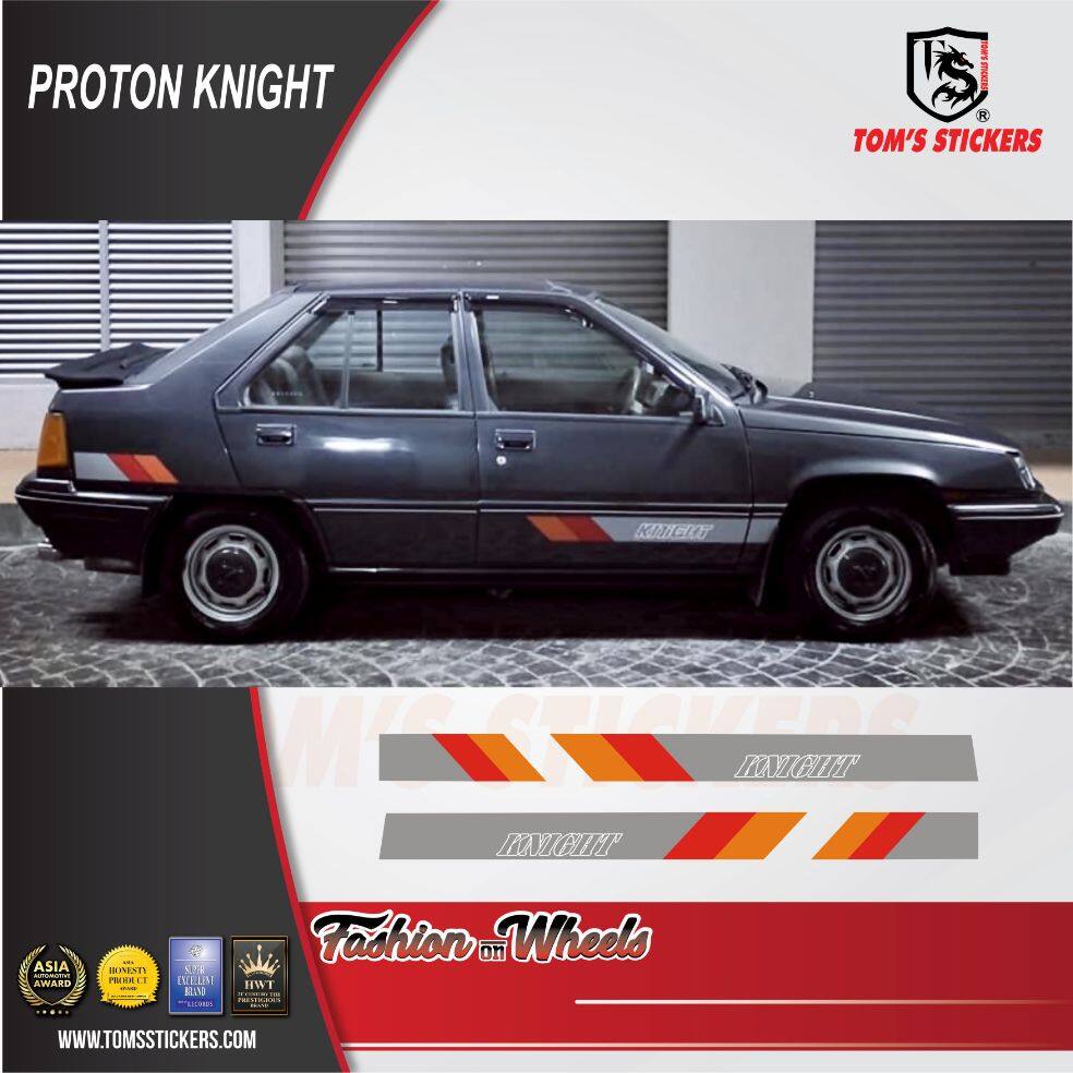 💥 PROTON KNIGHT CAR BODY STICKERS SET | Lazada