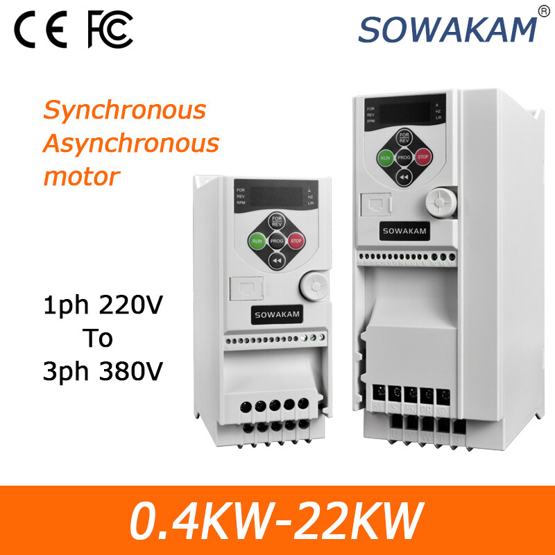 VFD 220V To 380V 0.4KW-22KW Single-phase Input 220V Three-phase Output 380V Synchronous ...