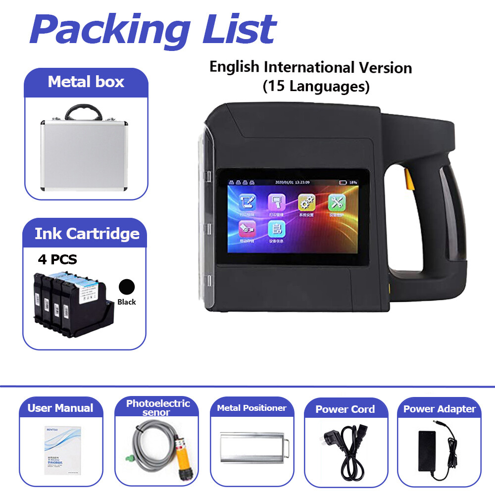 DRPDA D88 Wide Format Handheld Inkjet Printer Large Character Expiry ...