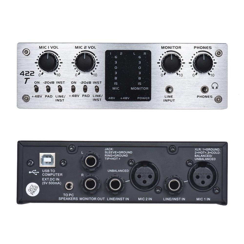 ICM 422T 4-Channel USB Audio System Interface External Sound Card +48V ...