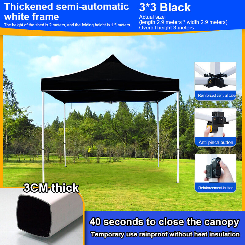 DIMOO【Ready Stock】10x10 Ft Roof Night Market Canopy Camping Tent Khemah ...