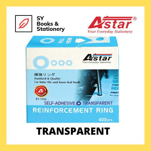ASTAR Reinforcement Ring Transparent RT1100 / White RW1100 (400pcs/Box ...