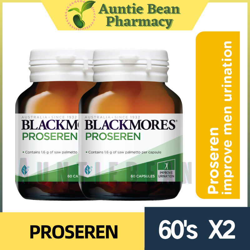 Blackmores PROSEREN 60 capsules x 2 Bottle exp:05/2024 [ Saw Palmetto ...