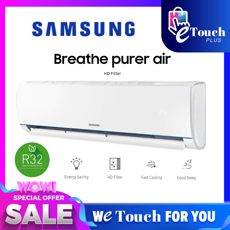 Samsung 1.0HP S-Essential R32 Air Conditioner [ AR09TGHQABUNME ] Air ...