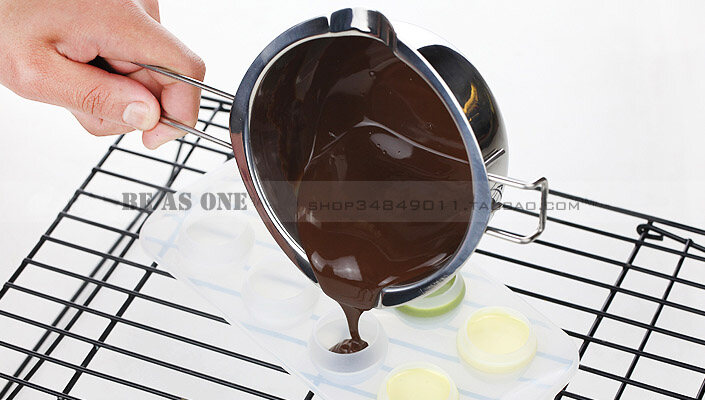 German original baking small hot pot butter chocolate insulated heating ...