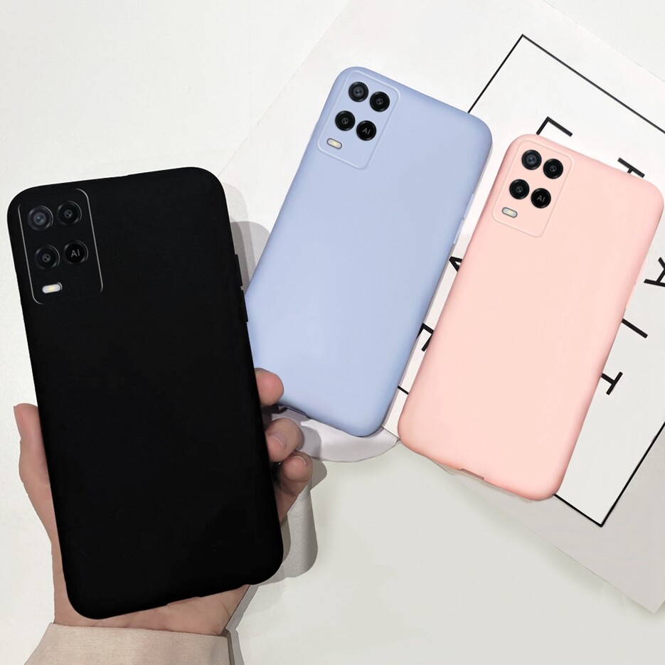 Cute Candy Color Case For Oppo A54 Case CPH2239 Soft Silicone Phone ...