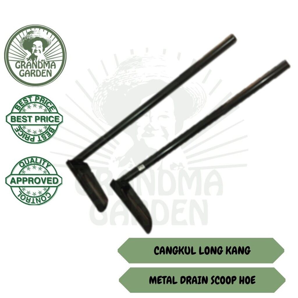 👵 CANGKUL LONGKANG 94CM BESI HITAM BATANG BESI HITAM / PENGOREK SAMPAH ...