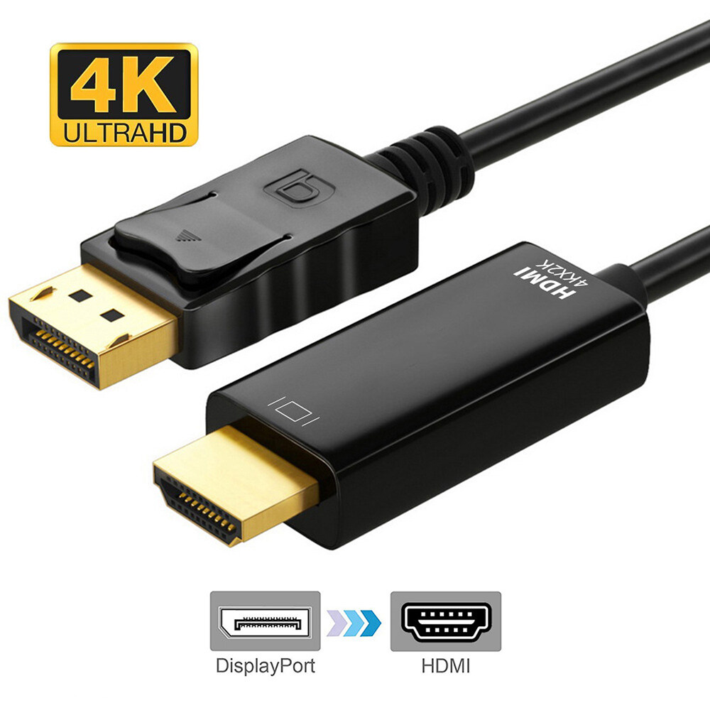 VHOIC 1.8m New High Quality AV Cord 4K2K 1080P DP to HDMI Display Port ...