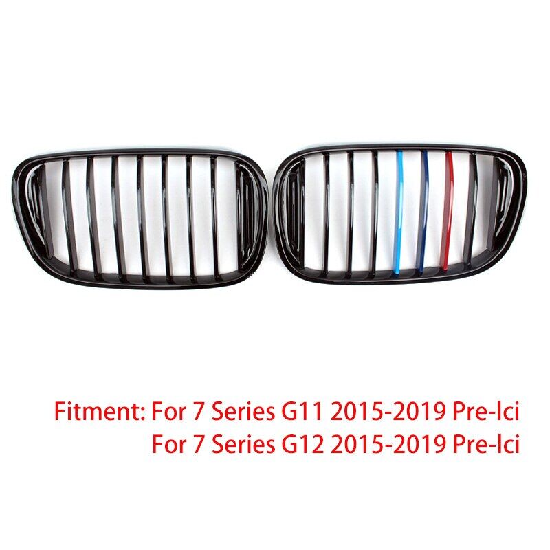 สำหรับ BMW G11 G12กันชนหน้ากระจังหน้าไตตารางตาข่าย7ชุดซีดาน730I 740I ...