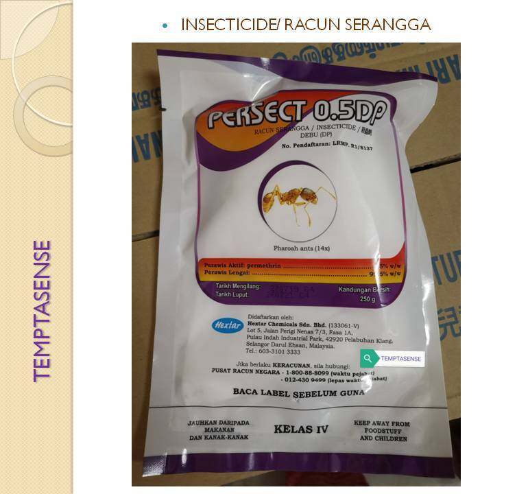 PERSECT 0.5DP 250g (Insecticide/Racun Serangga) | Lazada