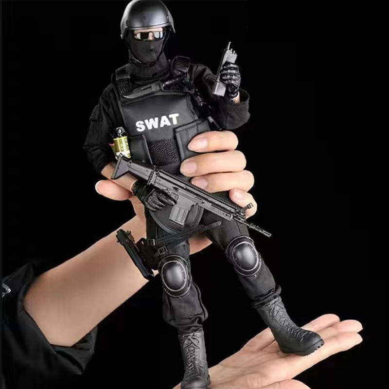 16 skala pasukan khas rajah 12 ''30CM Collectable SWAT Team Soldier Action Figures Movable Joint ...