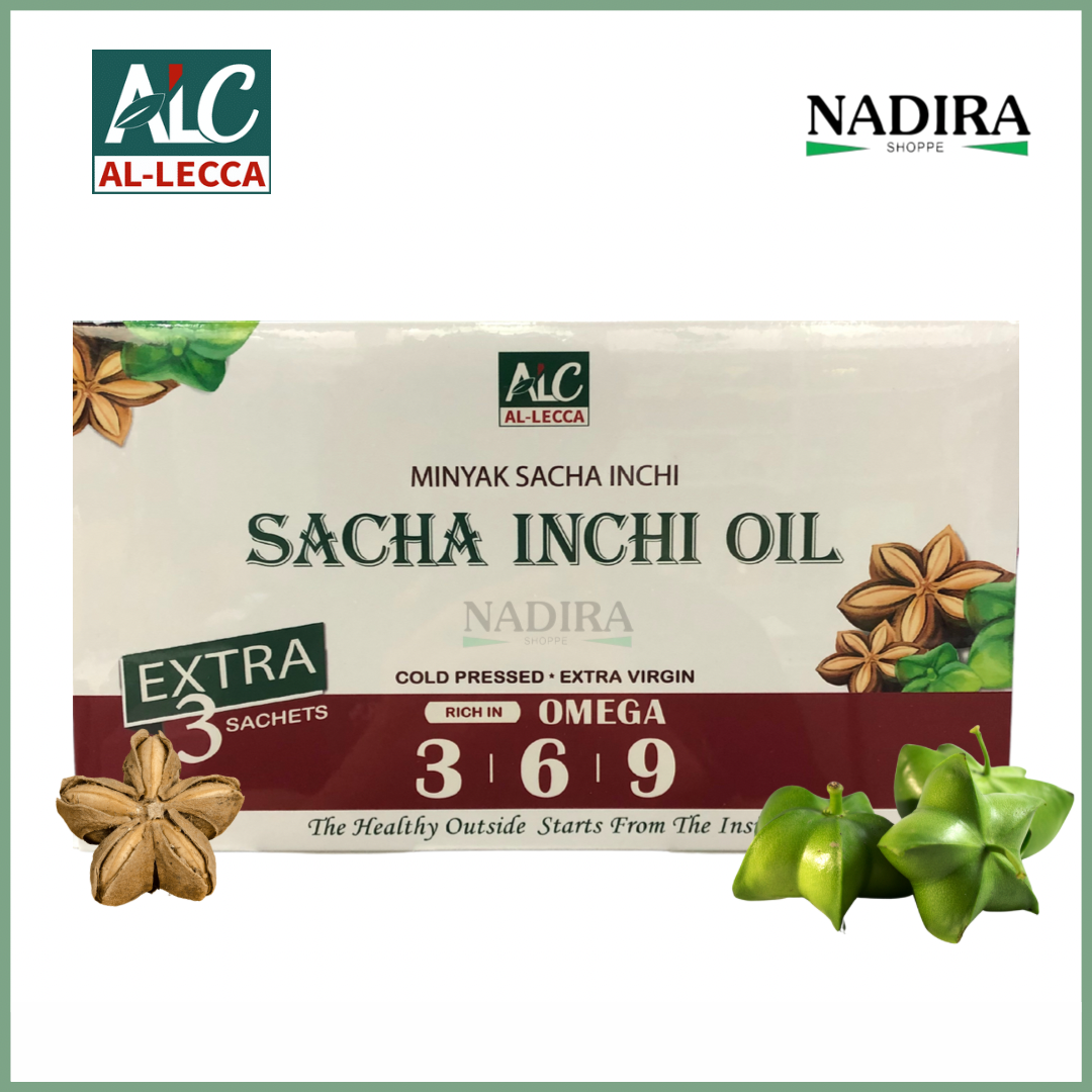 AL LECCA Sacha Inchi Oil | 100% Natural Minyak Sacha Inchi | Omega 3,6 ...
