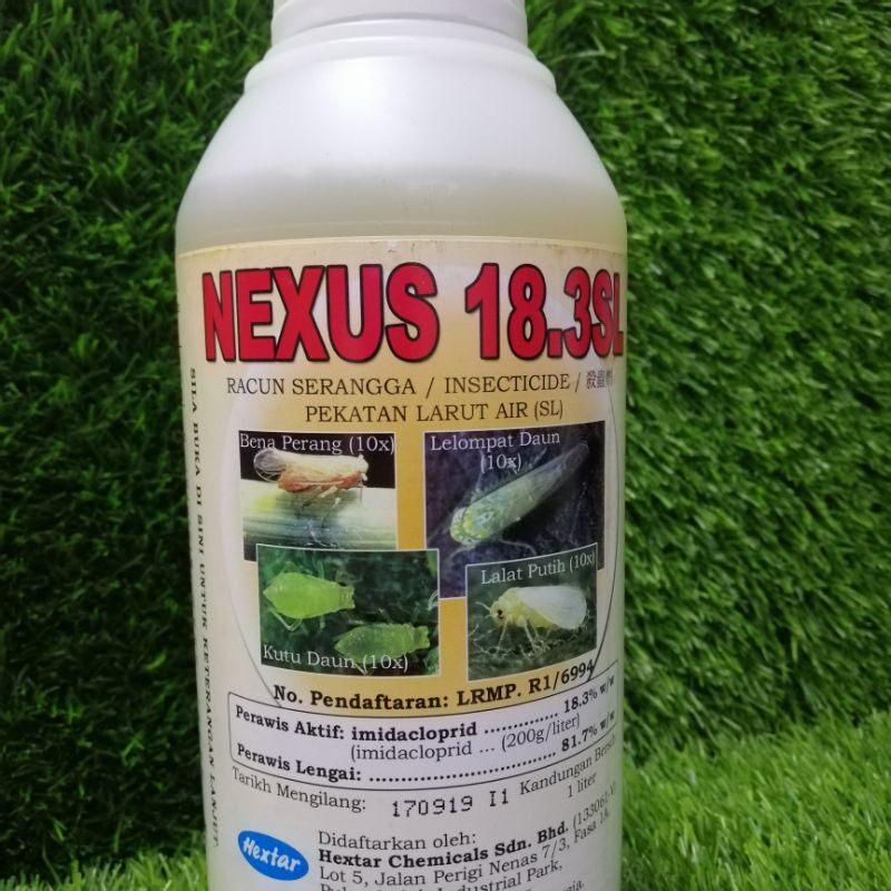1L Hextar Nexus 18.3SL (imidachloprid 18.3%) Racun Serangga / Bena Perang / Kesing / Sama ...