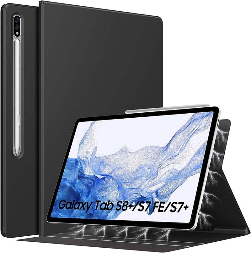 Magnetic Case for Samsung Galaxy Tab S8 Plus 12.4 inch 2022, Tab S7 FE ...