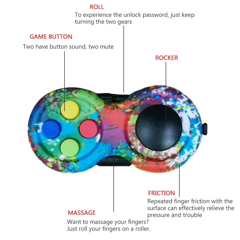 {pop it}Simple Dimple Fidget Game Pad Toy Stress Relief Interactive ...