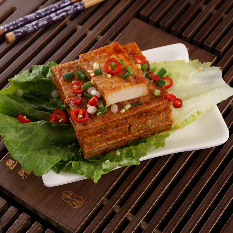 Jinzi หนาแห้งเต้าหู้1กิโลกรัมทั้งกล่องหูหนานขนมพิเศษขนมขบเคี้ยวรสเผ็ด ...