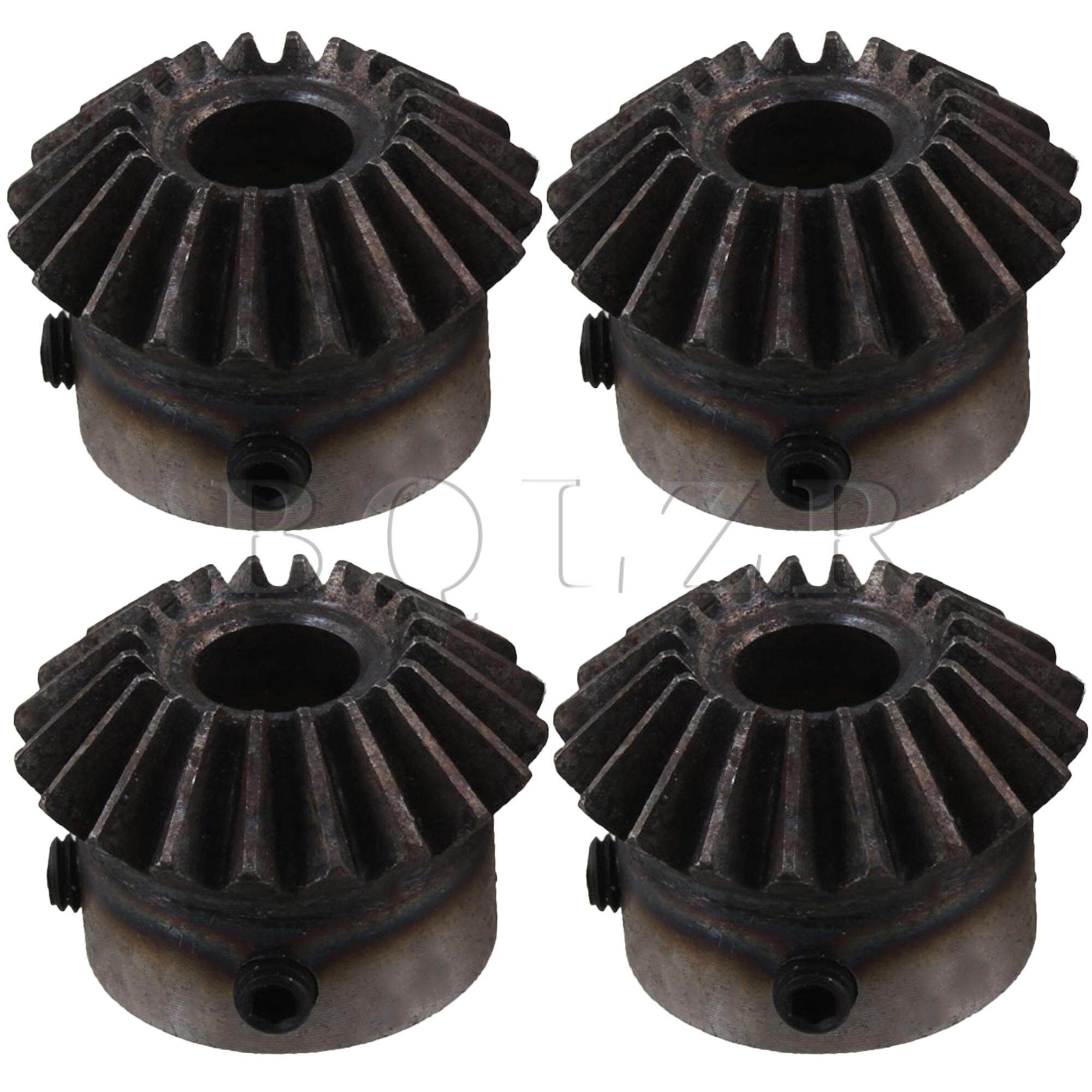 20T Module 1.5 Tapered Bevel Gear Wheel 10mm Bore Set of 4 Silver ...