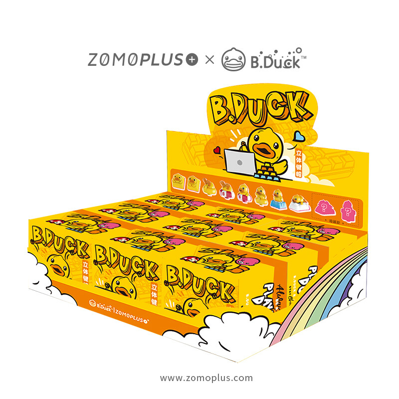 ZOMO x B Duck Cute 3D Yellow Duck Personality Keycap Blind Boxs Mechanical Keyboard Resin Keycap ...