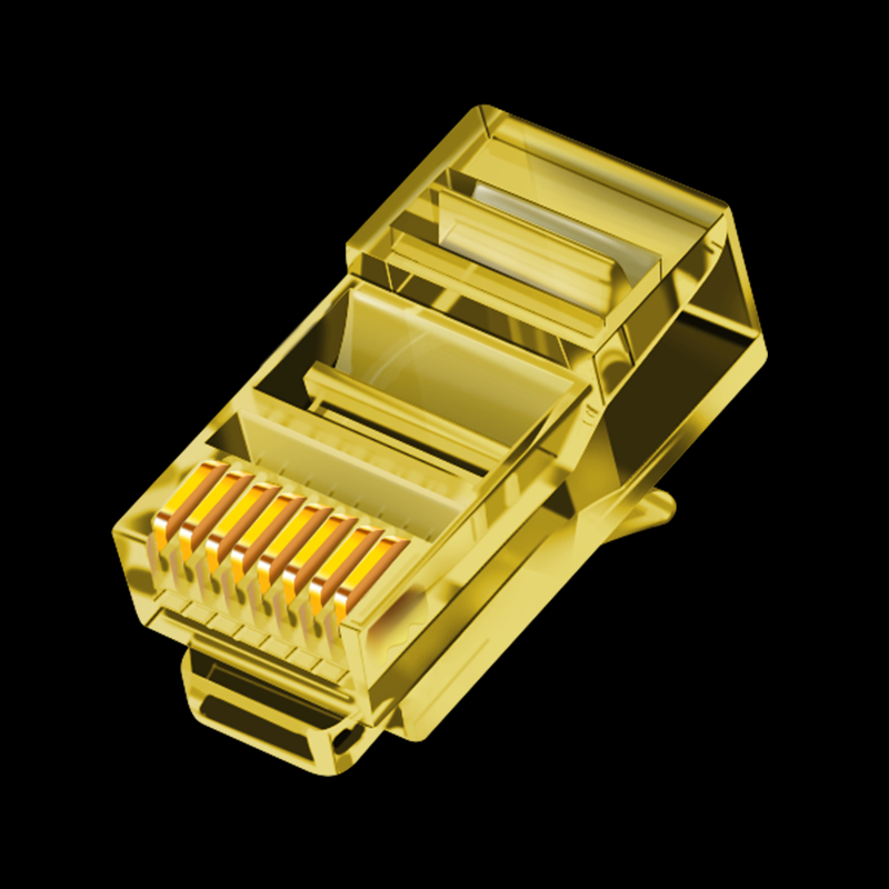 ZoeRax RJ45 Cat6 Pass Through Connectors, Assorted Colors, EZ to Crimp ...