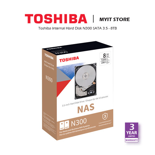 Toshiba N300 4TB/ 6TB/ 8TB/ 10TB / 12TB / 14TB / 16TB 128MB/256MB 3.5" SATA 6.0G 7200rpm ...