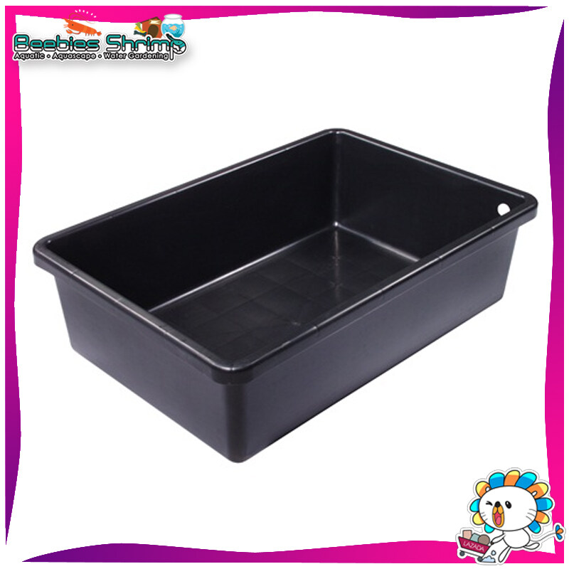 Laguna Pond Rectangular Heavy Duty Black Plastic Basin Kolam Ikan Fish ...