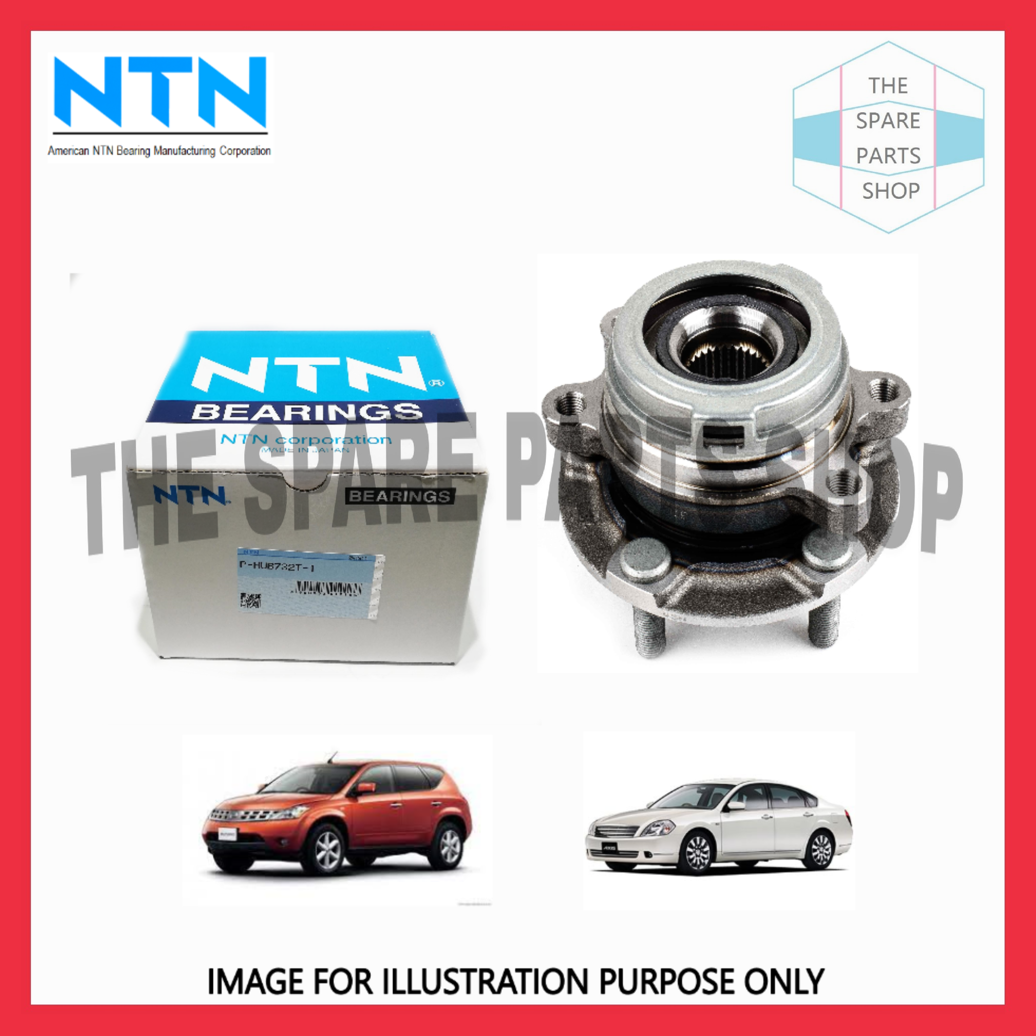 NISSAN TEANA J31 J32 MURANO Z50 3.5 FRONT WHEEL BEARING HUB NTN ...