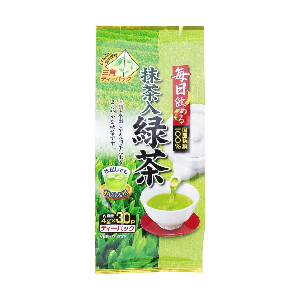 Surugaen Maccha iri Ryokucha Green Tea Tetra Type Tea Bag 4g*30 ...