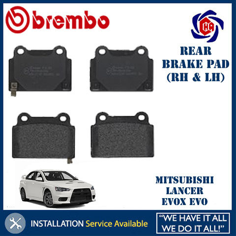 Mitsubishi Lancer EvoX Evo 10 REAR Brembo Brake Pad (1 Set / 4pcs) | Lazada