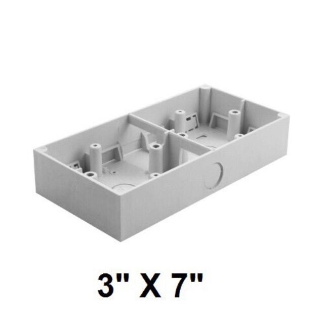 PVC Box Surface Type Nut Box / Electrical Box / Base 3x3 / 3x7 / PVC ...