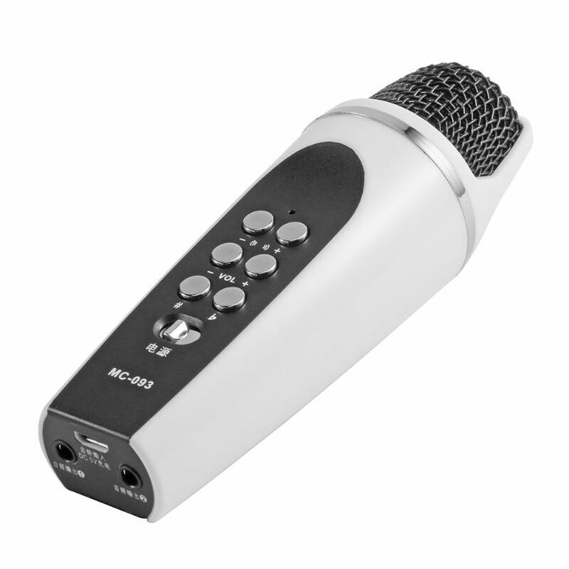 Karaoke Bluetooth Microphone,Wireless Microphone Speaker Rechargeable ...