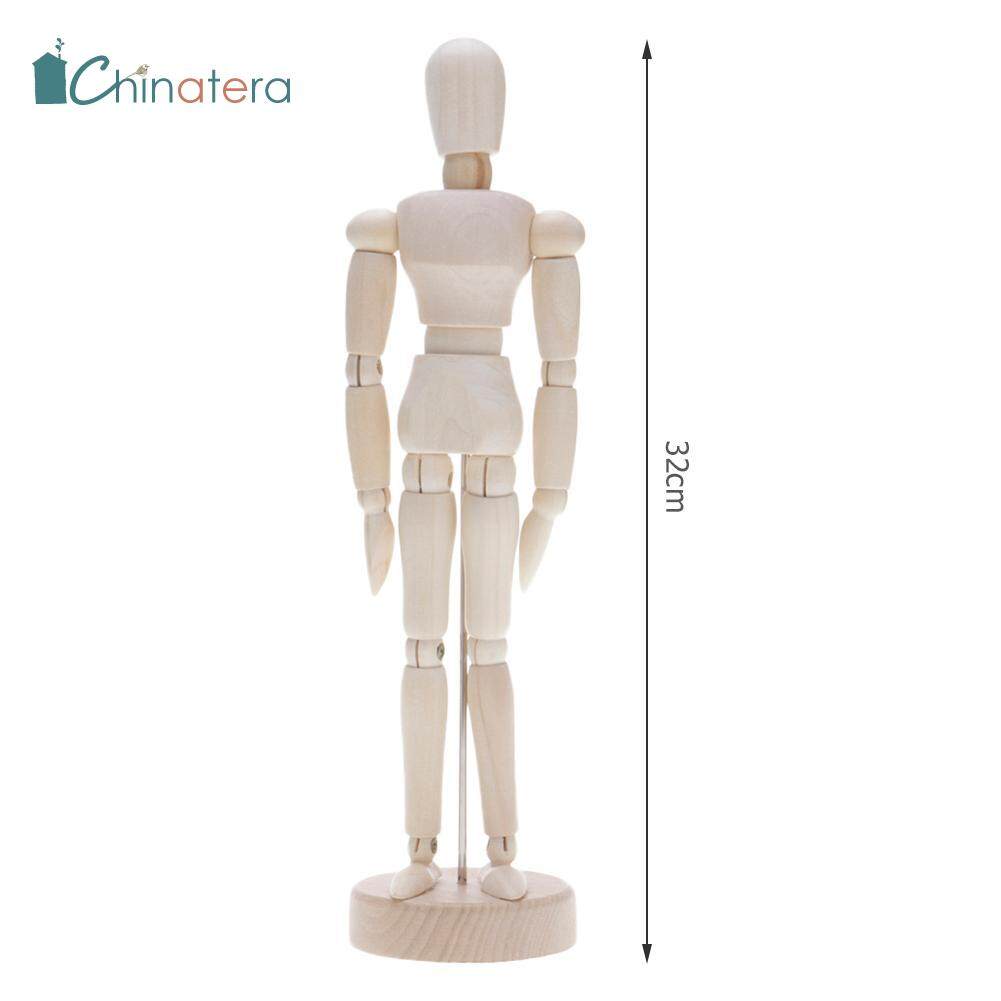 [Chinatera] 10/14/20/32cm Handmade Wooden Movable Limbs Human Figure ...