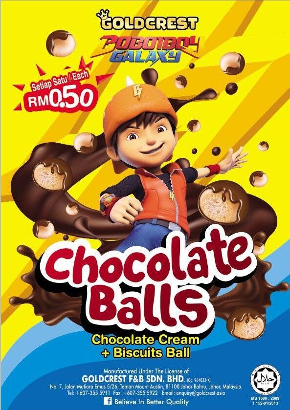 Boboiboy Chocolate Ball (50pcs) | Lazada