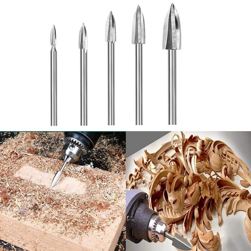 10PCS Wood Carving Drill Bit Steel Carving Drill Bit Set Is Used for ...