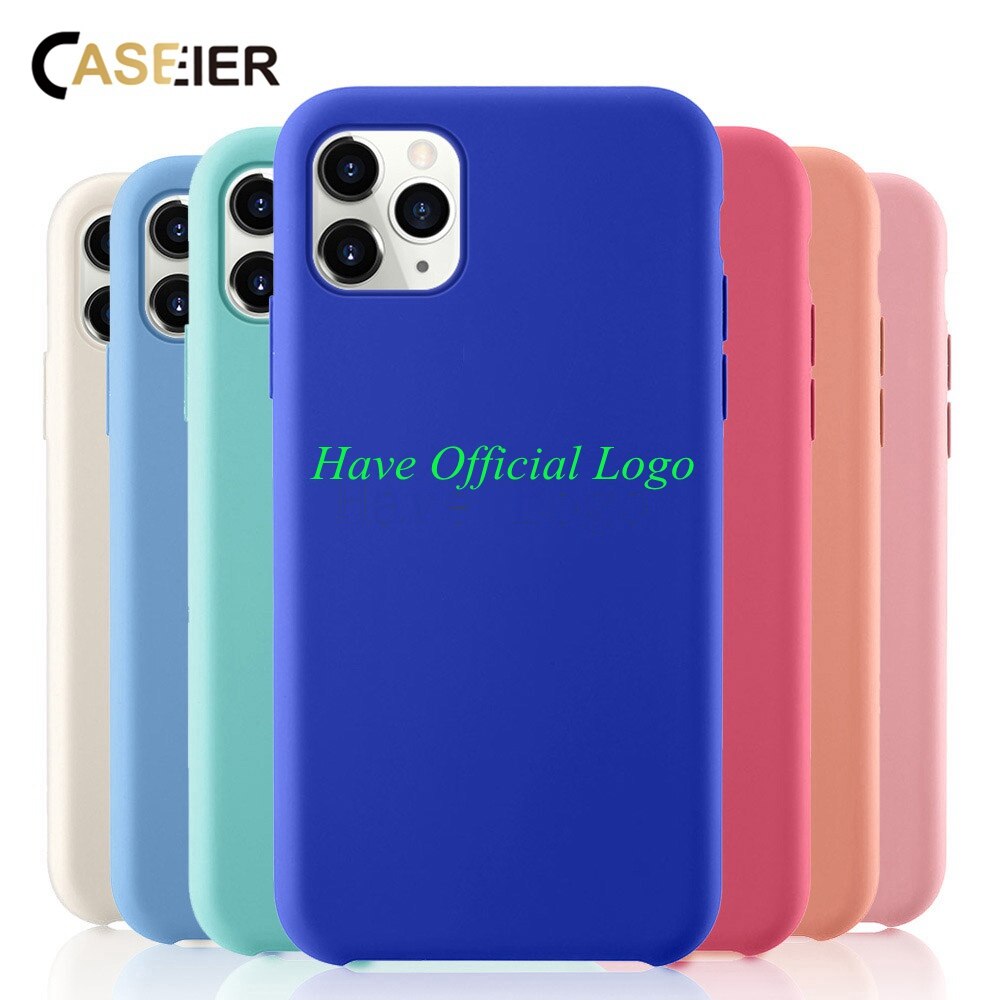 Caseier แอปเปิ้ลต้นฉบับซิลิโคนสำหรับ iPhone 11 11pro 11 PROMAX 5 6 6 ...