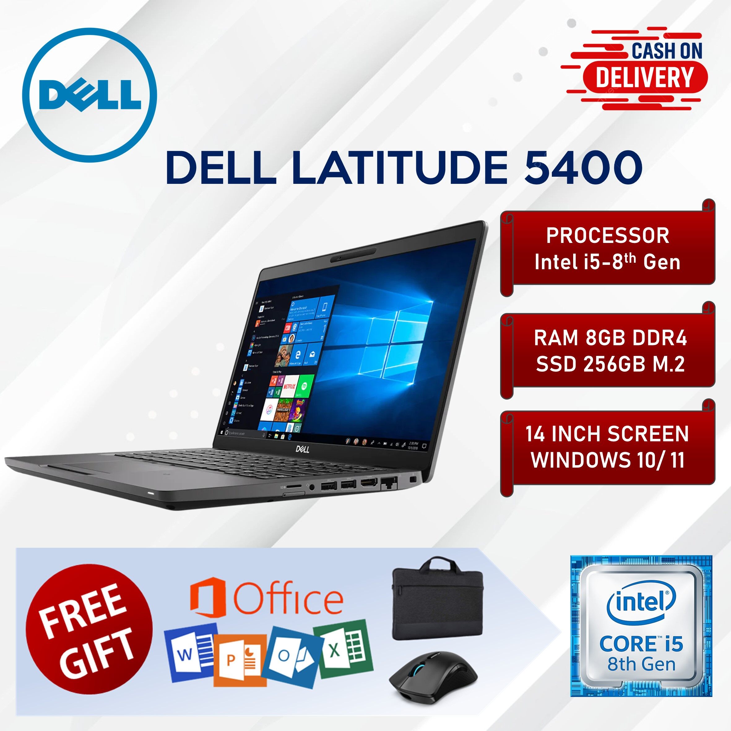 Dell Latitude 5400 i5 8th Gen Laptop 8GB 16GB RAM 256GB 512GB 1TB SSD M ...