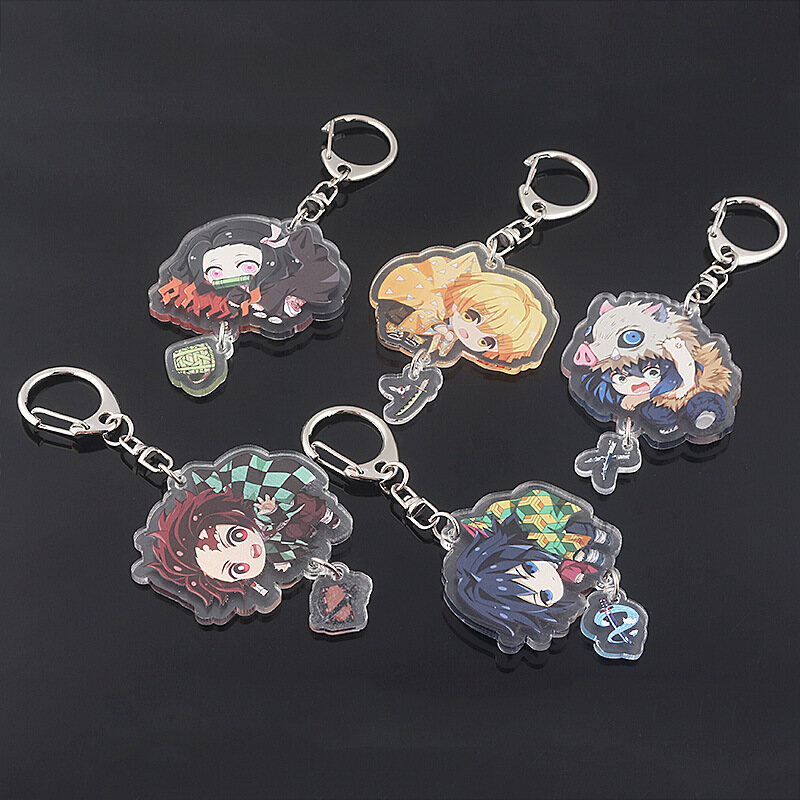 Acrylic key chain pendant animation peripheral acrylic cartoon key ...