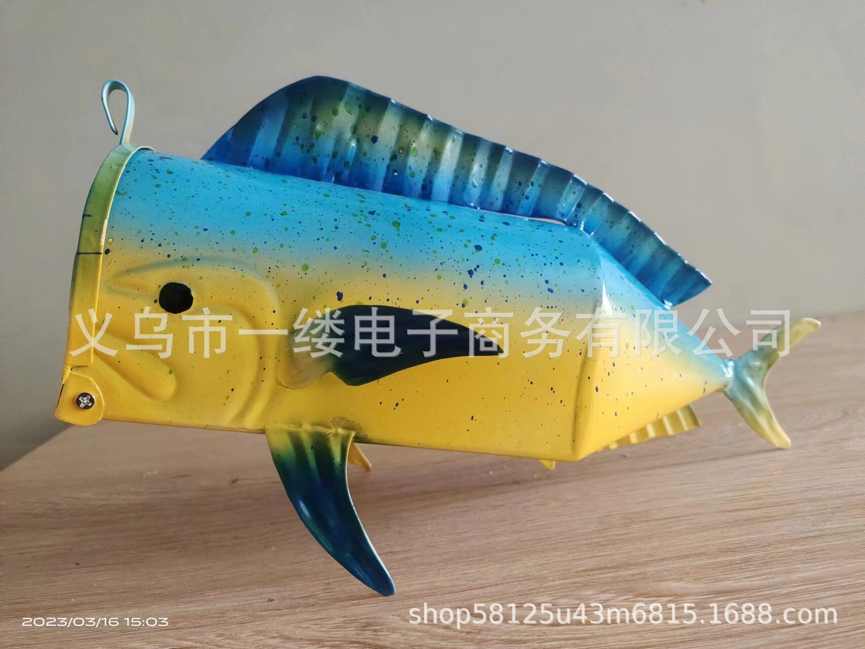 Metal Animal Mailbox Outdoor Garden Post Box Mahi Mahi Dolphinfish ...