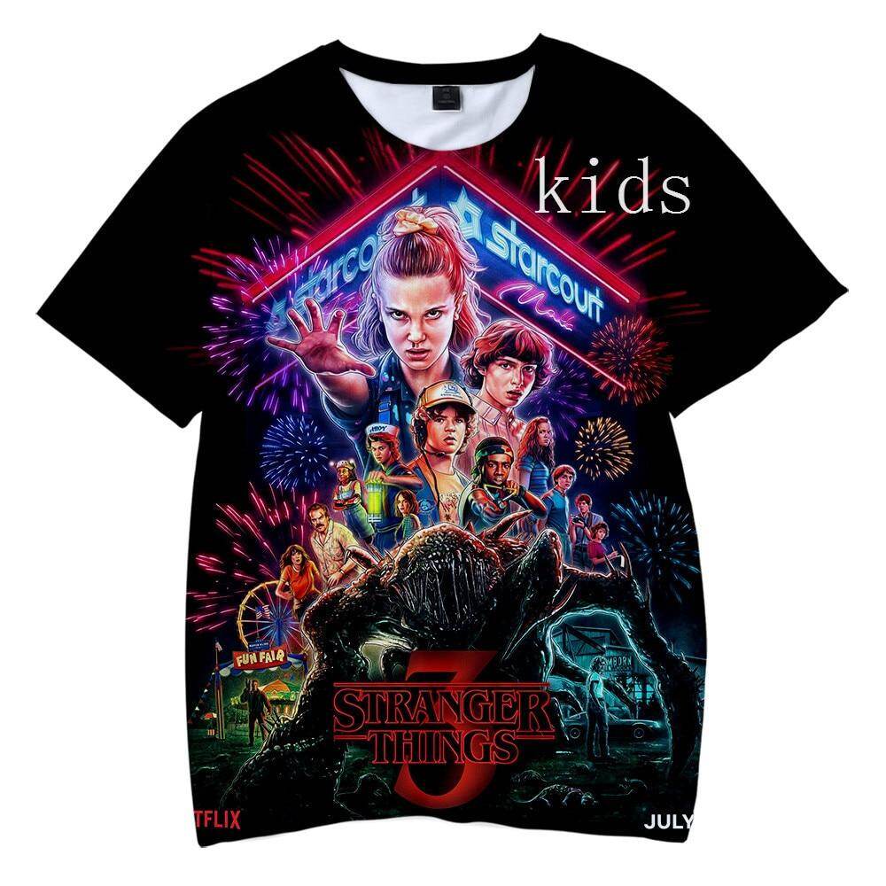 Dropship American Tv Stranger Things 3 Children's Wear Boy/girl Kids ...