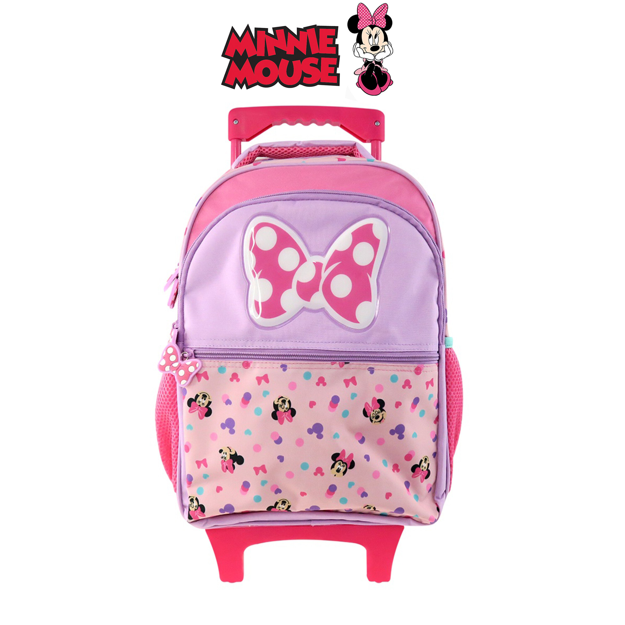 🐭New! Disney Minnie Pre School Kindergarten Trolley Bag / Beg Troli ...